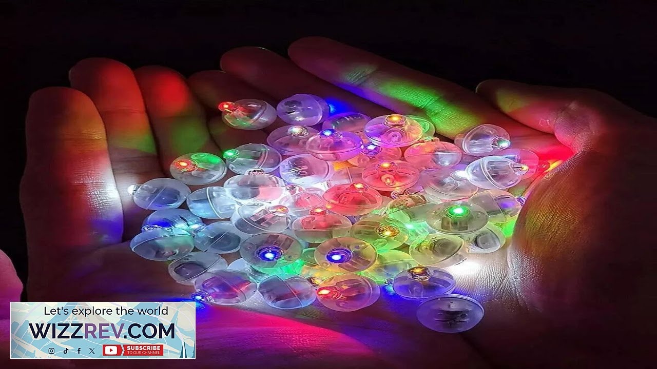 40Pcs LED Balloon Lights Tiny Wireless Battery Mini Round Flash Ball ...