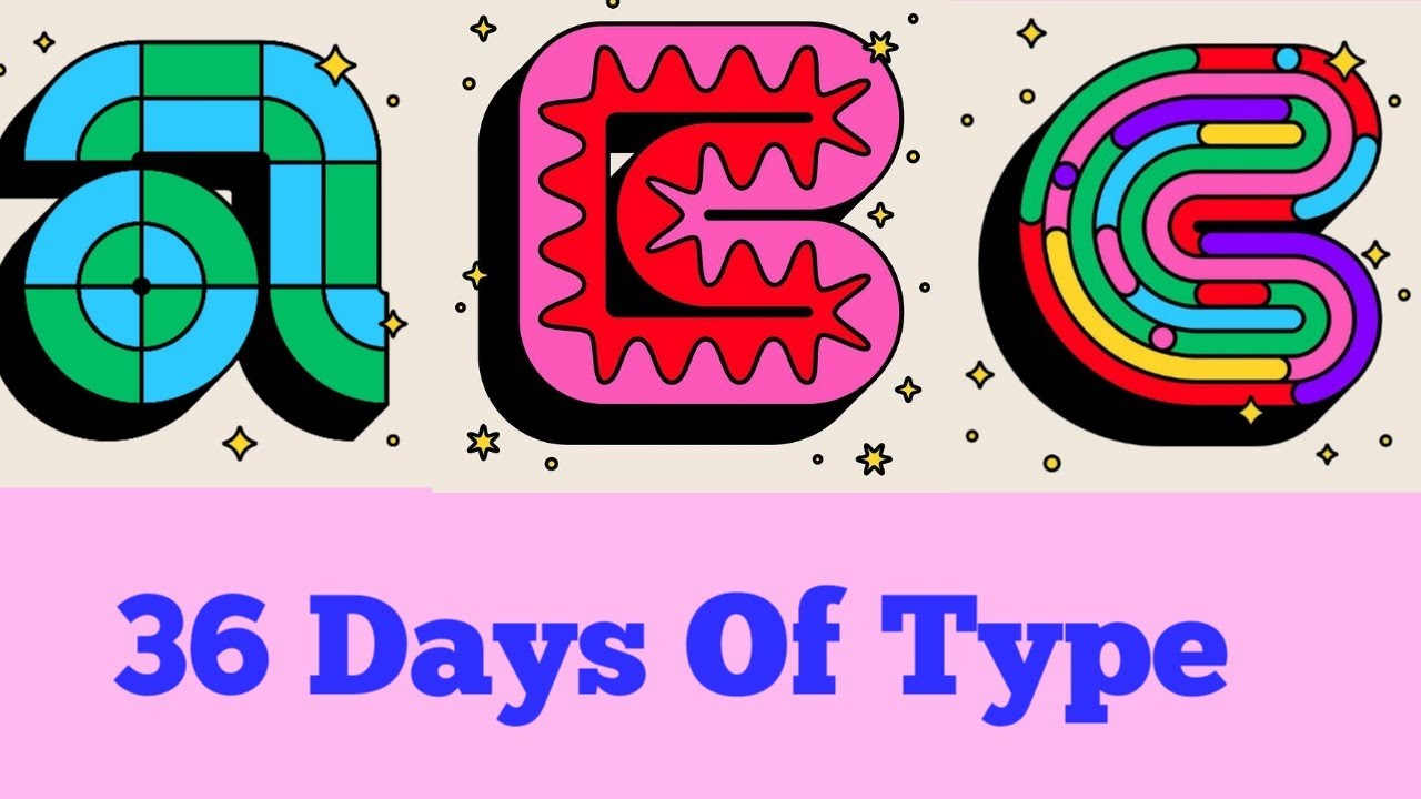 New Style English Alphabet And Numbers -36Days Of Type 2022 - YouTube