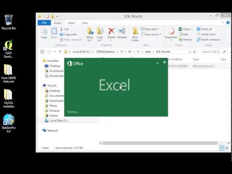 CBMS Tutorial: 07 MySQL Query Browser Exporting Results to CSV and HTML ...