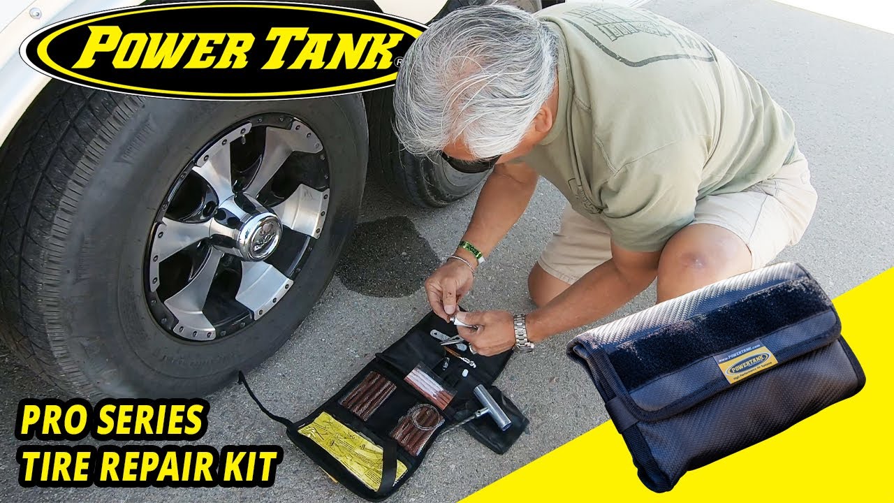 Pro Series Tire Repair Kit in Action - fixing a trailer tire - Power ...