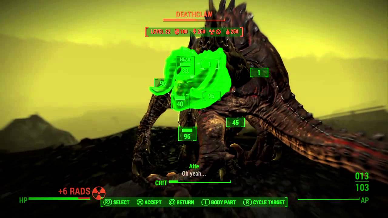 Fallout 4 how to deal with legendary alpha deathclaw - YouTube