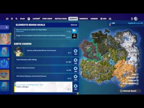 All Earth Chakra avatar quests Fortnite - YouTube