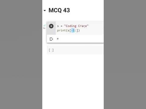 MCQ 43 #viral #trending #python #leetcode #learn #coding #study #students #science #shorts # ...