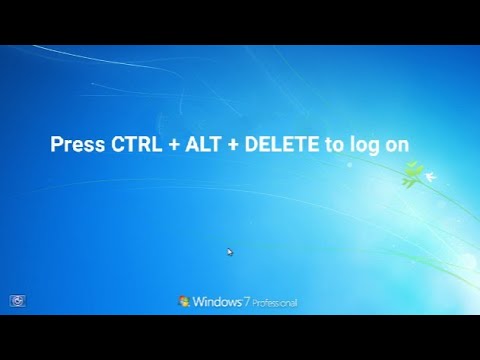 Press ctrl+alt+del to log on - YouTube
