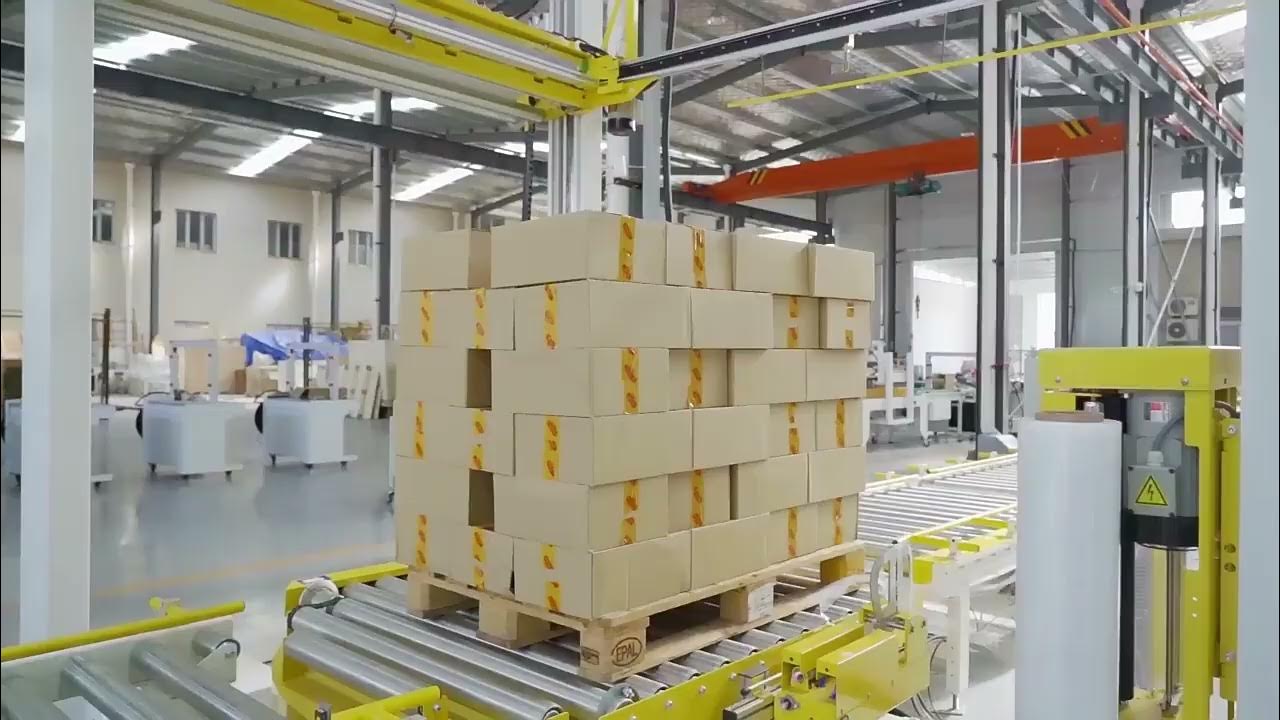 ABB Robot palletizing system---Palletizer dispenser, Robot palletizer, pallet wrapping machine ...
