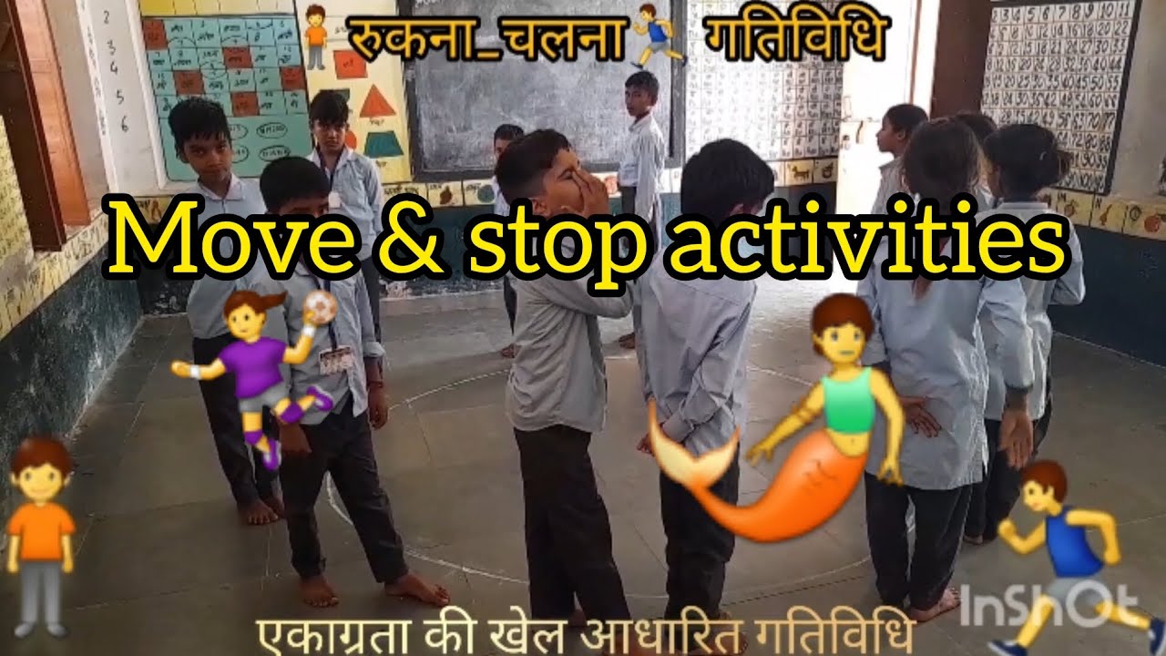 move and stop activities। रूकना चलना 🤾 गतिविधि how to learn education # ...