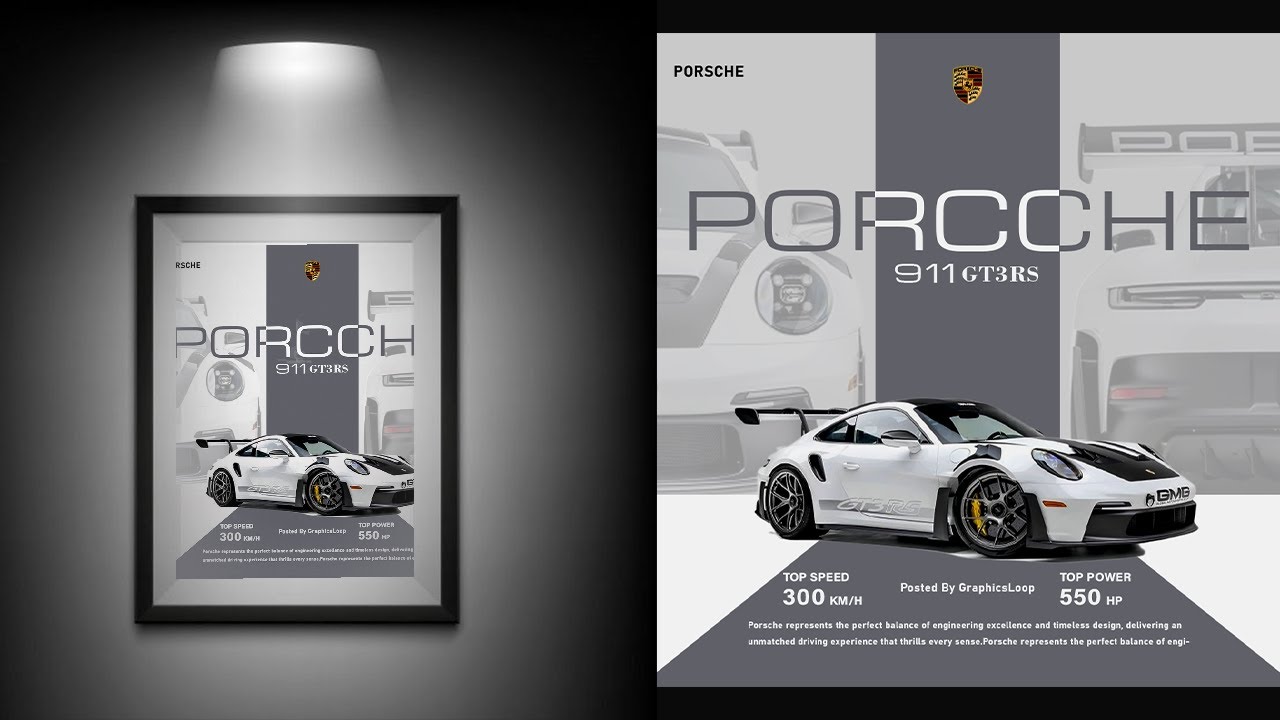 Learn Car Advertisement Poster Design in Photoshop - YouTube