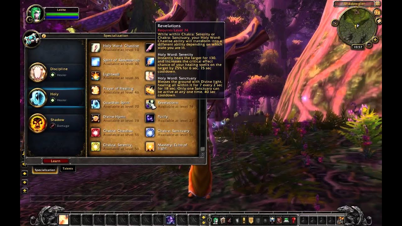 WoW Warcraft - Mists of Pandaria Beta - Priest Class Talent Tree & Spec ...