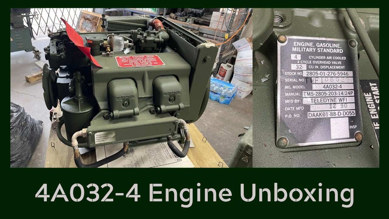 4A032-4 Military Standard Engine Unboxing - YouTube