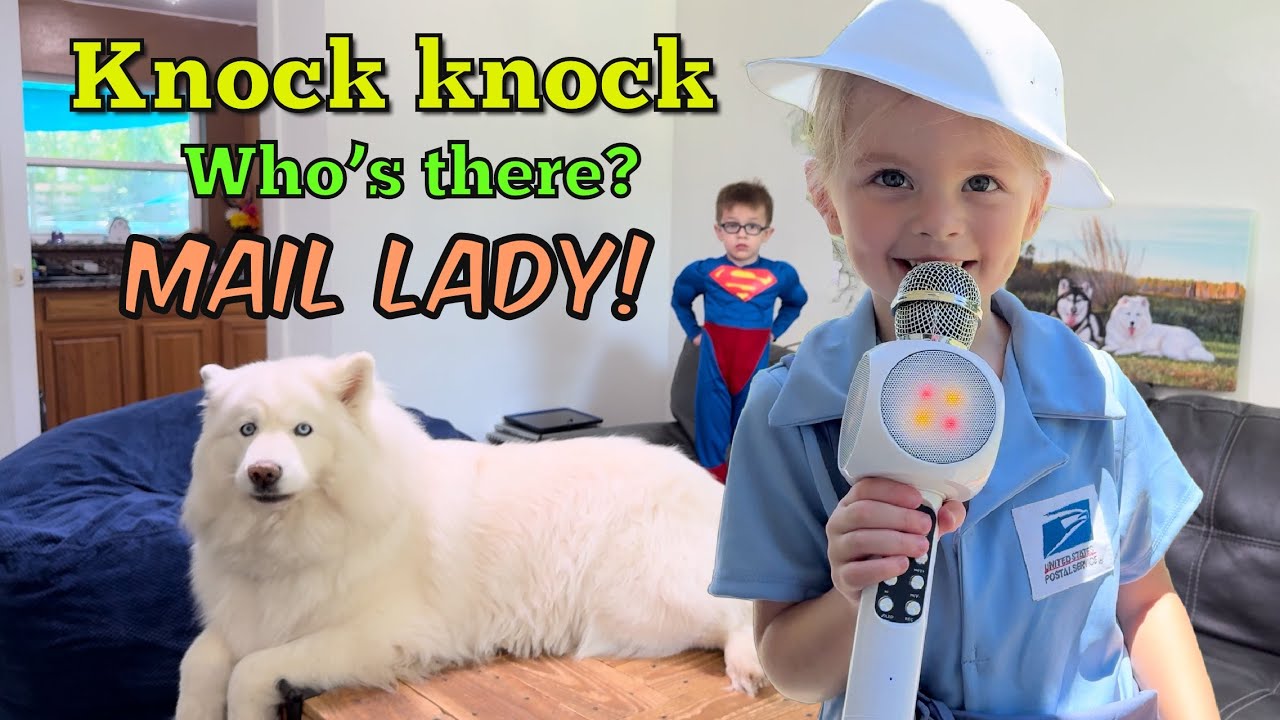 Worlds Cutest Mail Lady Delivers Mail To Two Giant Dogs With Superman's ...