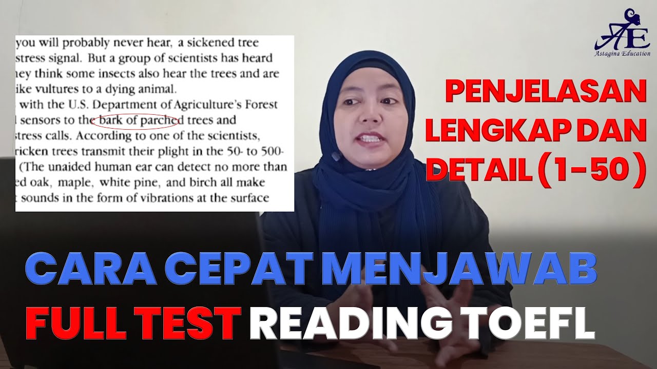 FULL Test Reading TOEFL - Bagaimana cara jawabnya? | 1-50 - YouTube