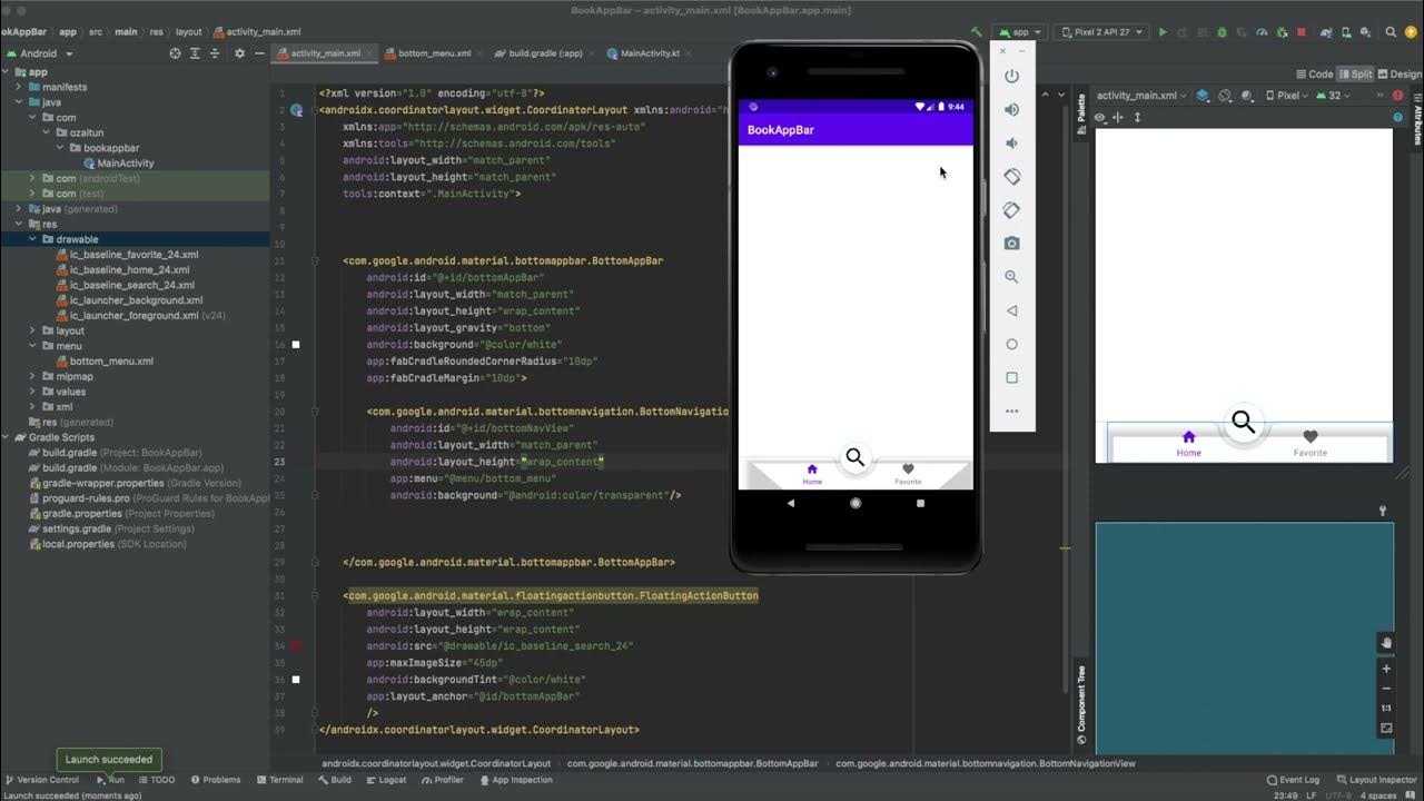 Kotlin ile Android Programlama | Bottom App Bar Kullanımı - YouTube