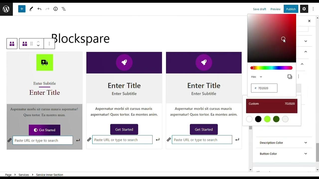 How to insert and design Services Block in WordPress Gutenberg Editor? - YouTube