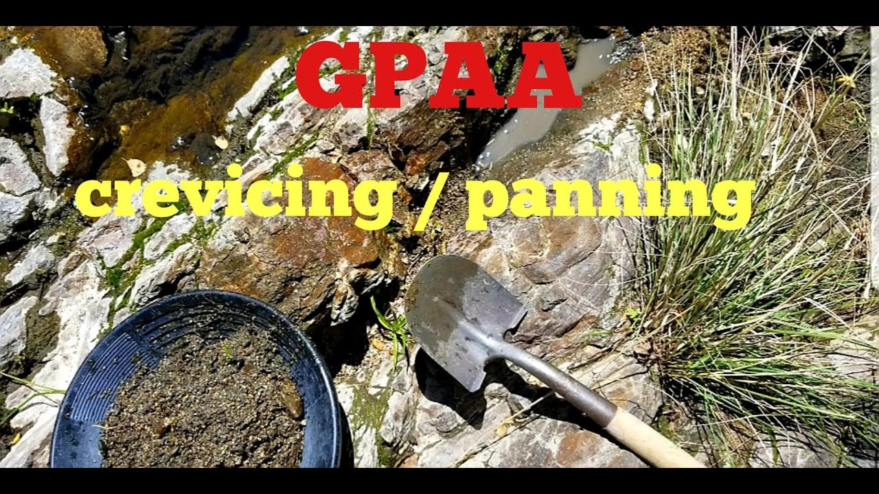Crevicing/panning GPAA claim in San Diego county CA - YouTube
