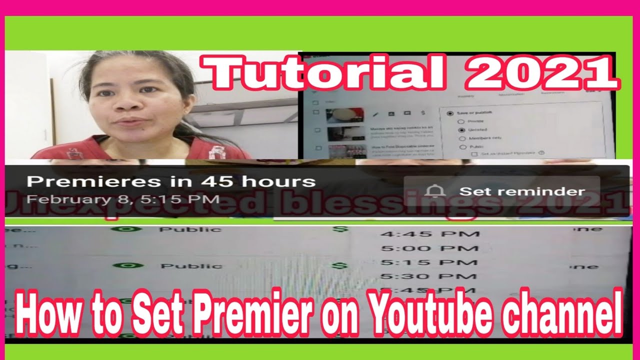 How to set Premier on Youtube channel tutorial 2021 - YouTube