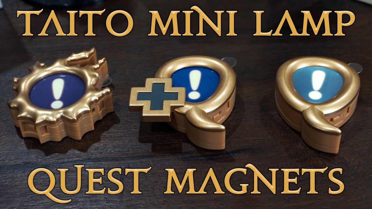Unboxing the Taito FFXIV Mini Lamp Quest Magnets - YouTube