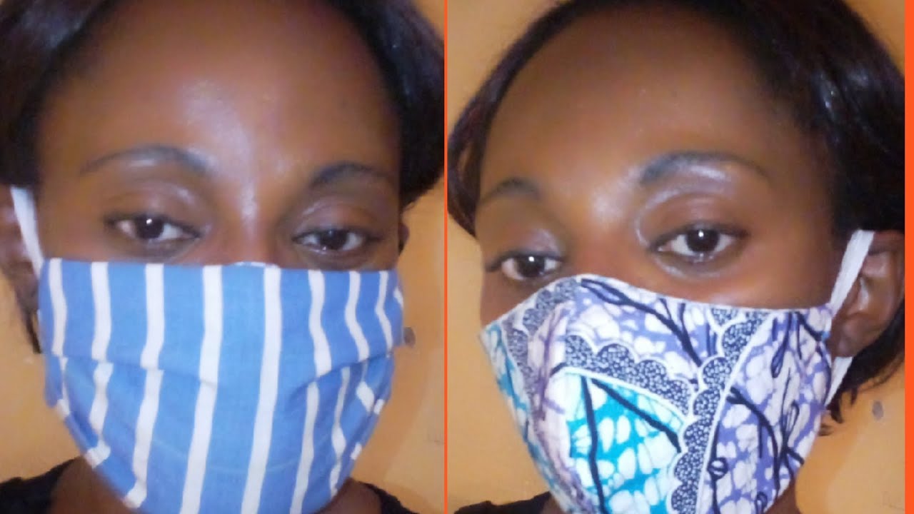 HOW TO MAKE FABRIC NOSE MASK, (TWO EASY METHODS) - YouTube