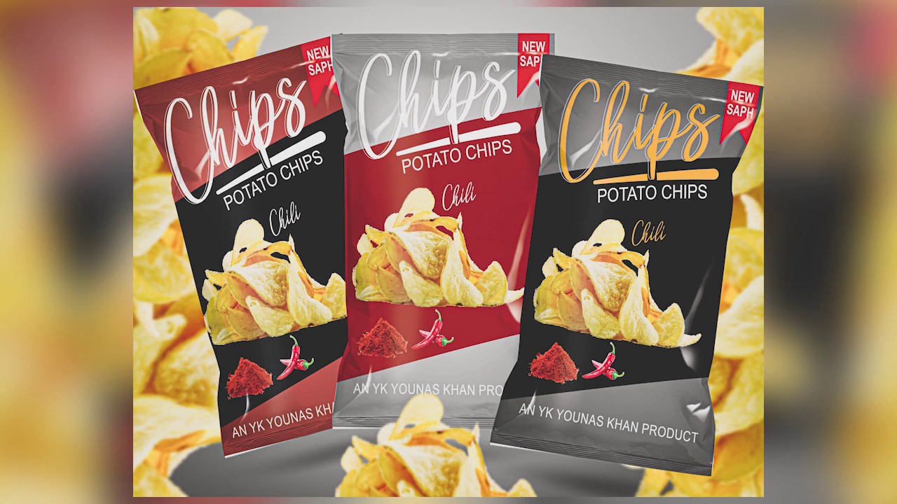 How to Create product Packaging for CHIPS brands Illustrator - YouTube