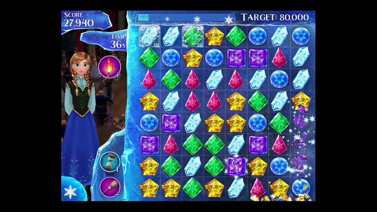 Disney Frozen Free Fall - Level 50 [Gameplay Walkthrough] - YouTube