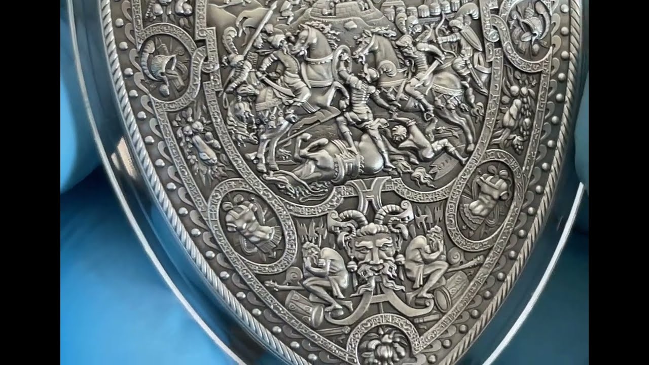 2022 Shield of Henry II Silver Antique Stacker 2oz (REAL NICE!!) - YouTube