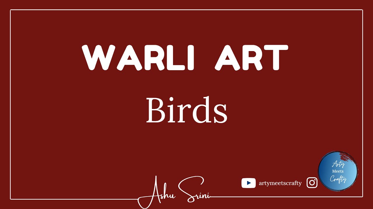 Warli Painting- Birds of Warli Art/WARLI ART Painting Tutorial for ...