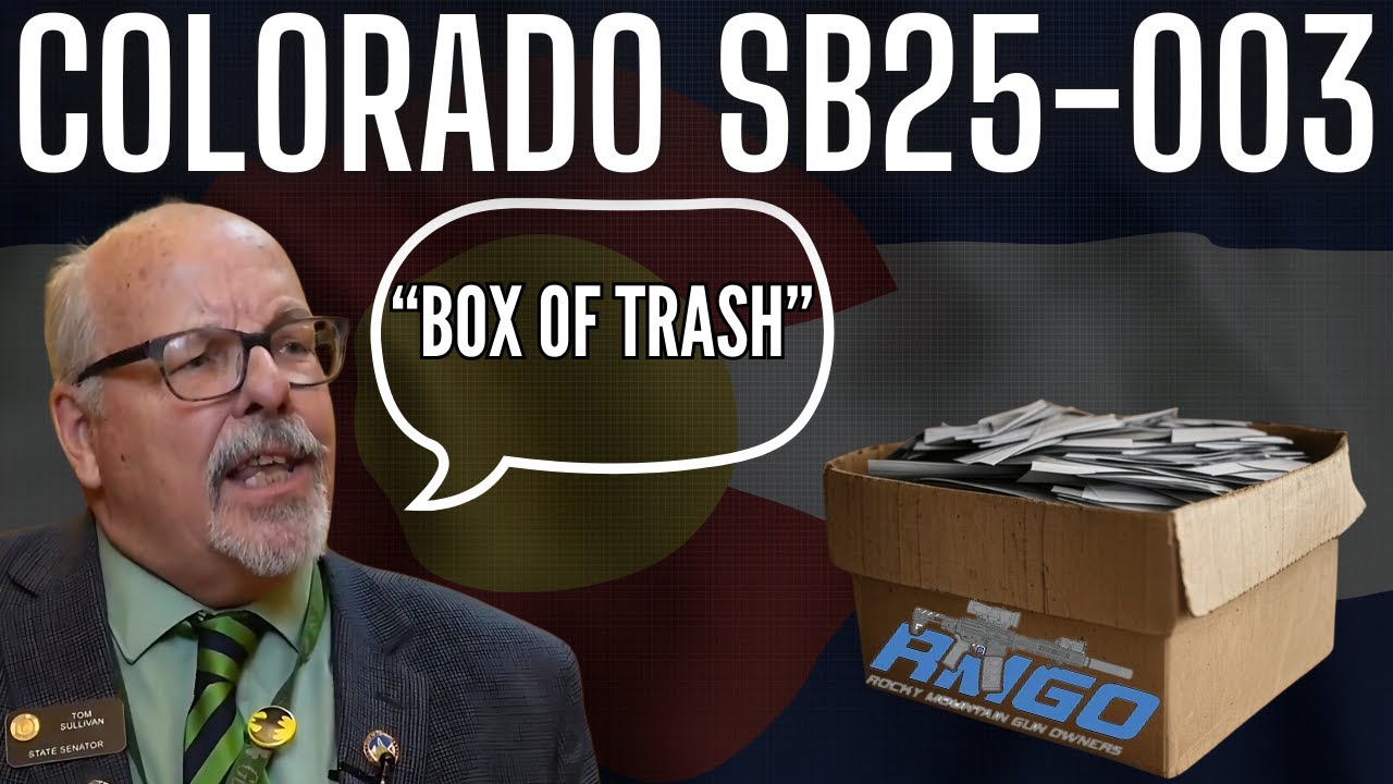 Colorado's SB25-003: State Senator Tom Sullivan Unhinged! - YouTube