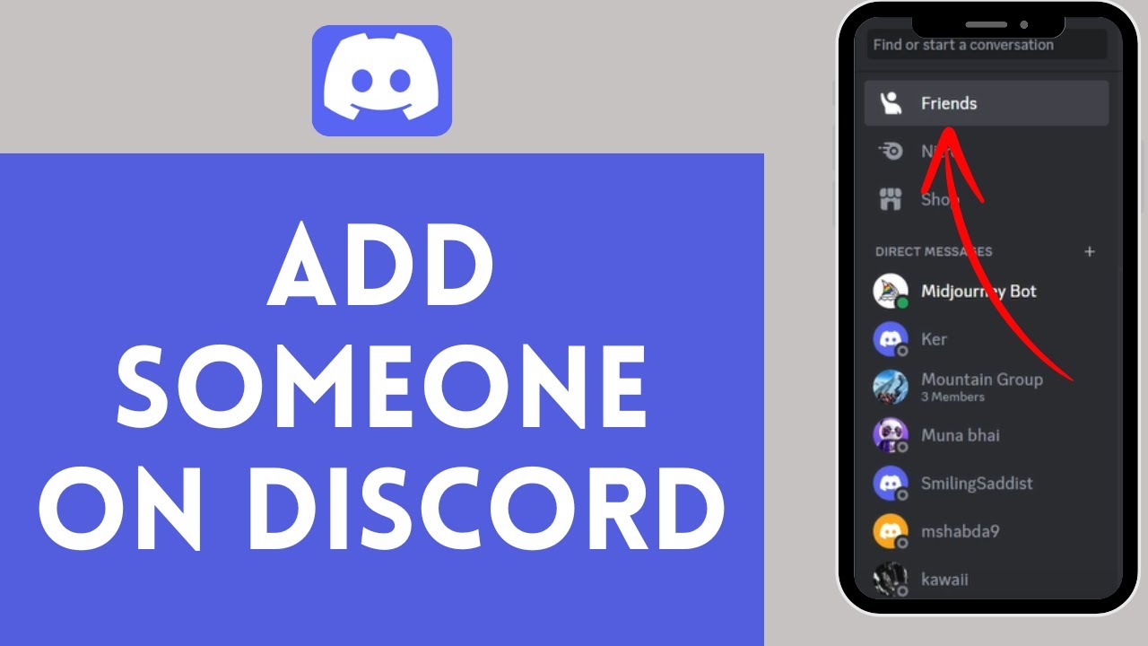 How to Add Someone on Discord 2024 | Add People in Discord - YouTube
