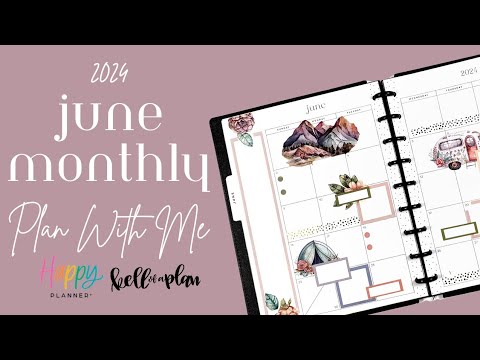 Monthly Plan With Me + Planner Tips for a Great Planner Spread| June ...