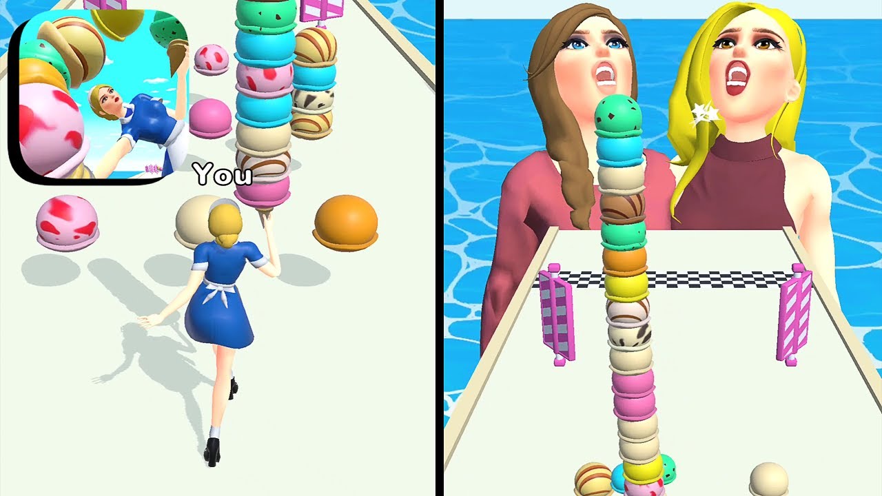 Ice cream balance Gameplay 👩‍🦰🍦🍨 All Levels 1-3 - YouTube