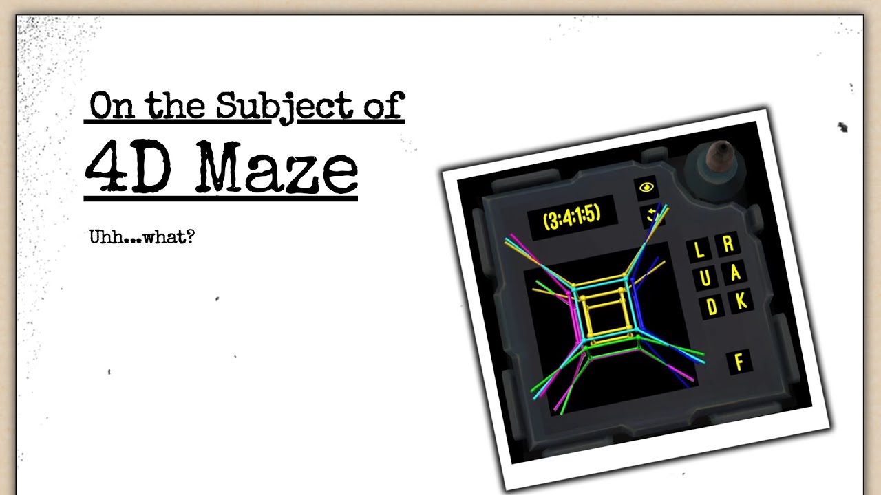 KTANE - How to - 4D Maze - YouTube