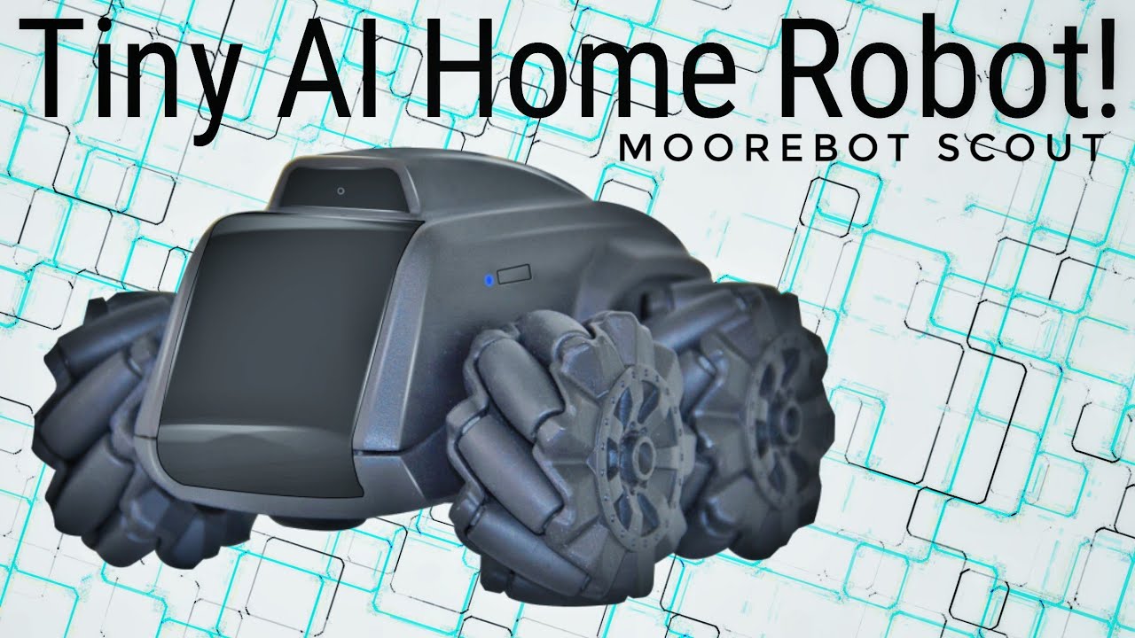 A tiny AI powered home robot! Moorebot Scout - YouTube