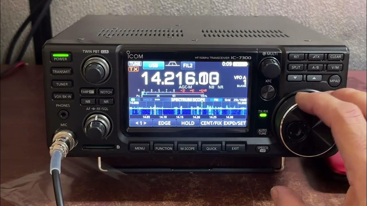 icom ic-7300 unboxing and first contact! - YouTube