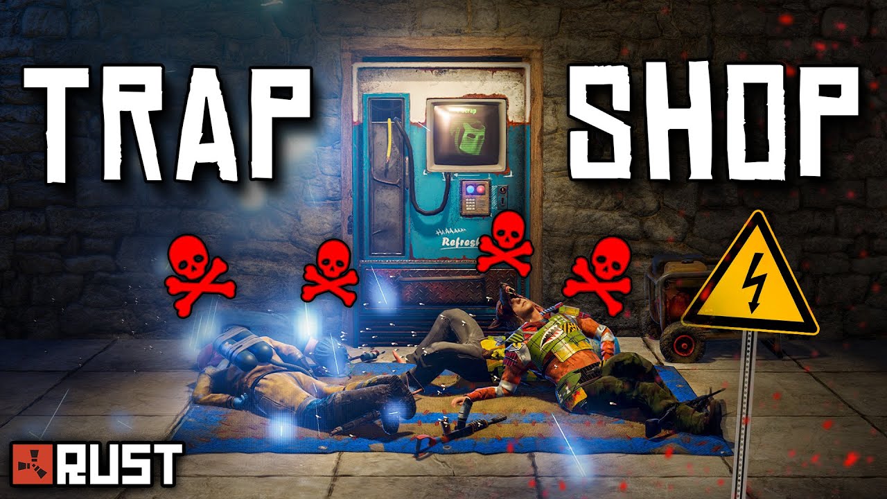 BAITING RICH CLANS into my FAKE SCAM SHOP - Rust Trap Base - YouTube