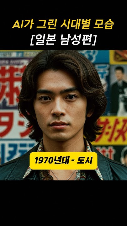 일본 남성의 스타일 변화 (1900~2050)ㅣAI가 그린 시대별 모습 - YouTube