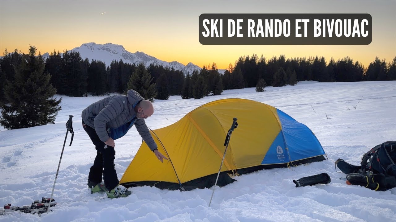 BIVOUAC hivernal en ski de RANDO | Sierra Designs Convert 2 - YouTube