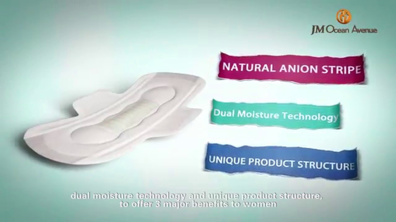 Angels Secret: Sanitary Napkin With Negative Ion - YouTube