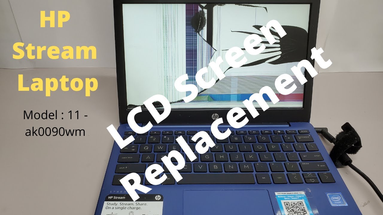 HP Stream Laptop Model 11-ak0090wm LCD Replacement. - YouTube