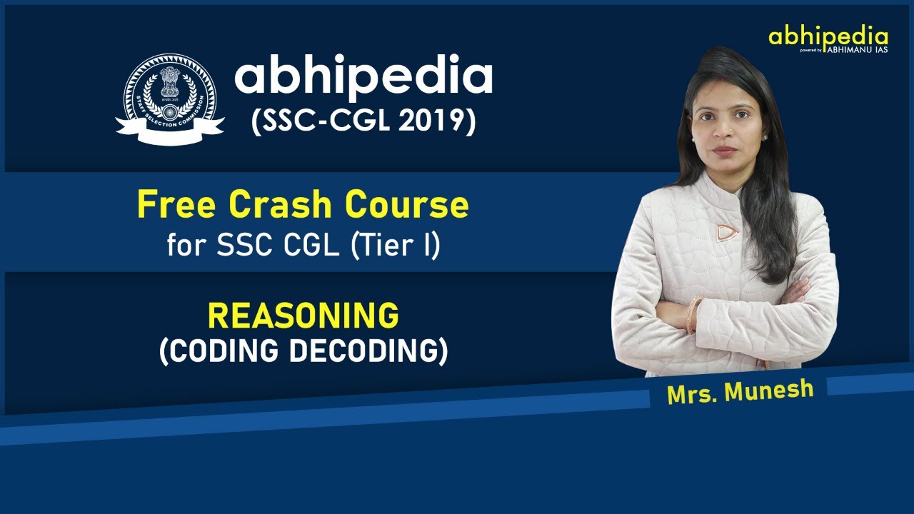 Logical Reasoning Lecture 1 Coding Decoding For Ssc Cgltier 1 Youtube 5002