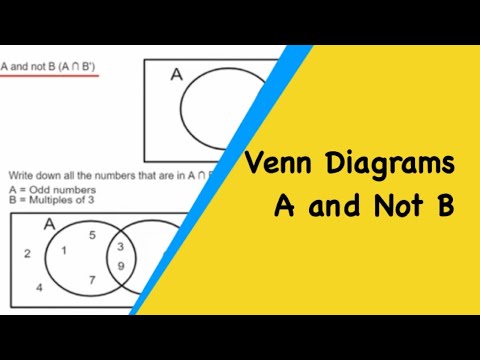 A and not B (A⋂B'). How To Work Out The Part Of A Venn Diagram Which Is ...