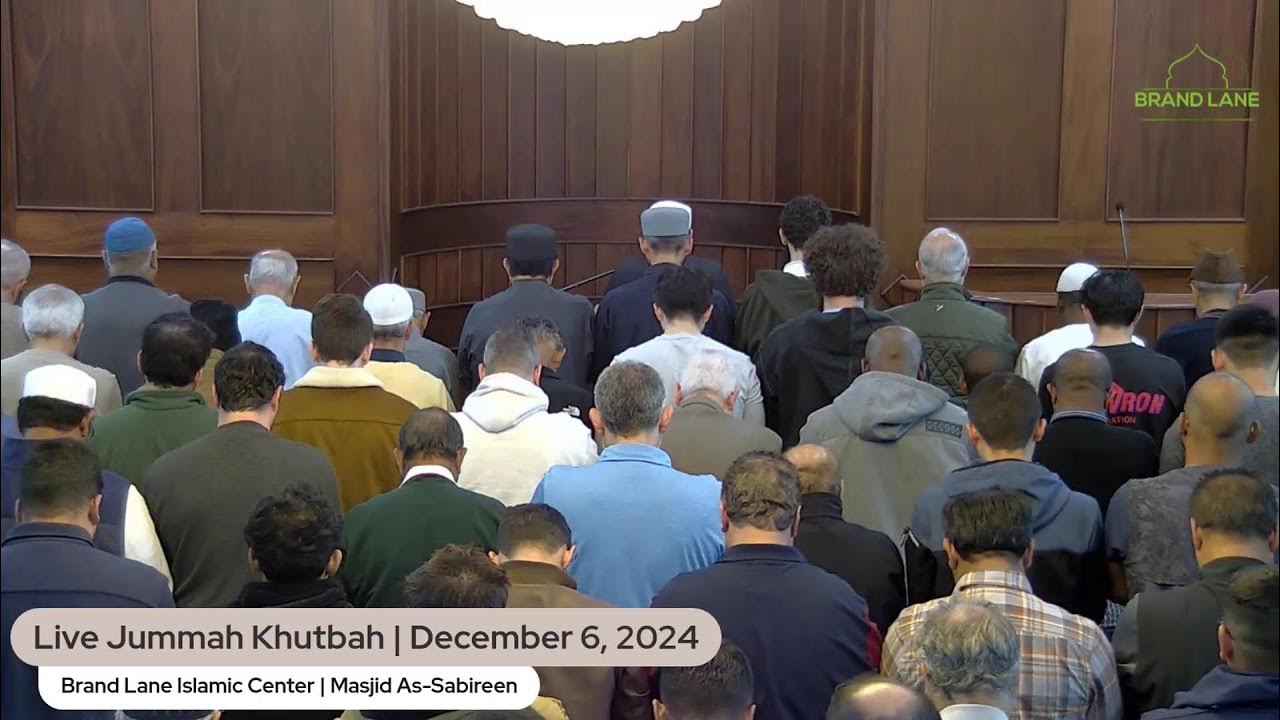 Live Jummah Khutbah | December 6, 2024 - YouTube