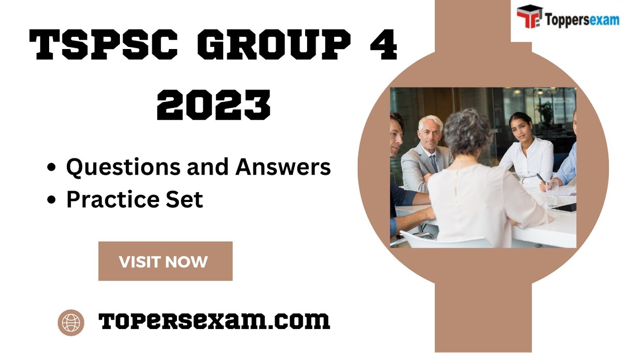 TSPSC GROUP 4 Questions and Answers, Practice Set, Exam Pattern, Solved ...