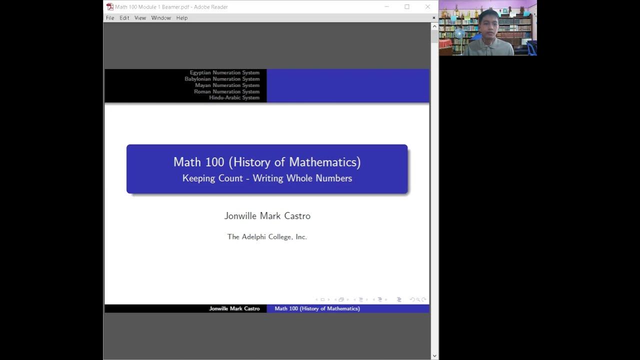 Math 100 (History of Mathematics) - Early Numeration Systems - YouTube