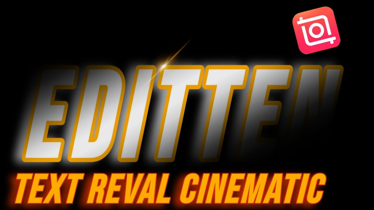 create a cinematic text reveal intro ( inshot tutorial) - YouTube