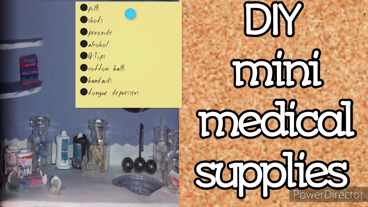 DIY miniature medical supplies - YouTube