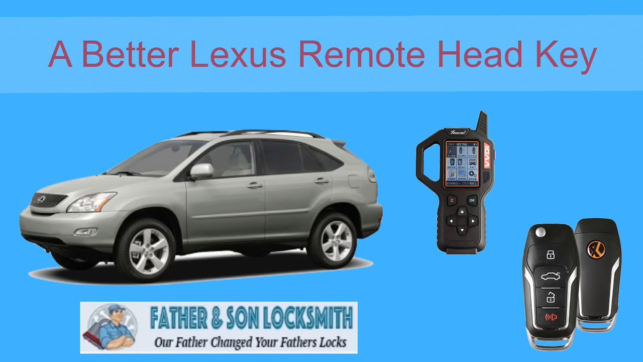 Program A Remote Head Key For A 2005 Lexus RX330 - YouTube