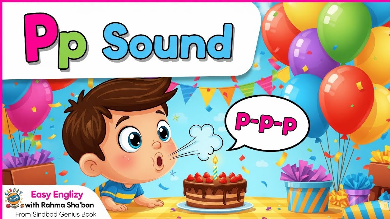 Learn the Pp Sound 🎂 | Jolly Phonics Group 1 (lesson 5) - YouTube