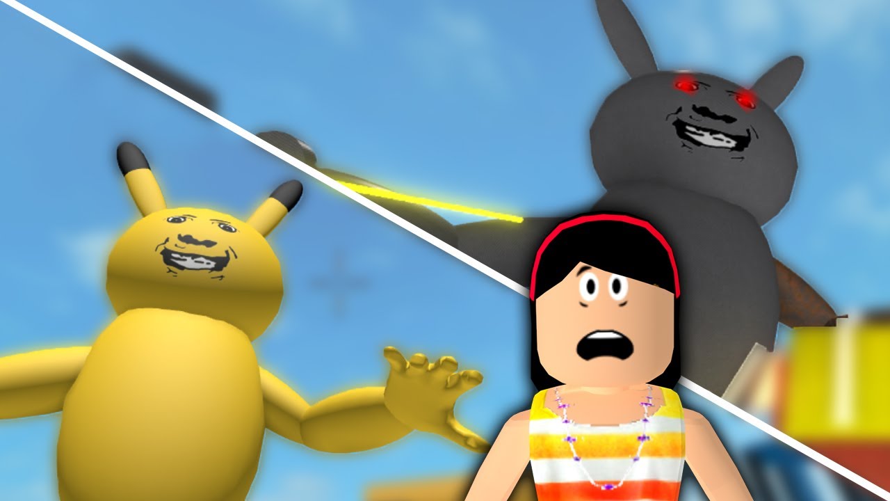 NÃO DEIXE O PIKACHU GIGANTE ZANGADO TE ENGOLIR!!! - ROBLOX (A VERY ...