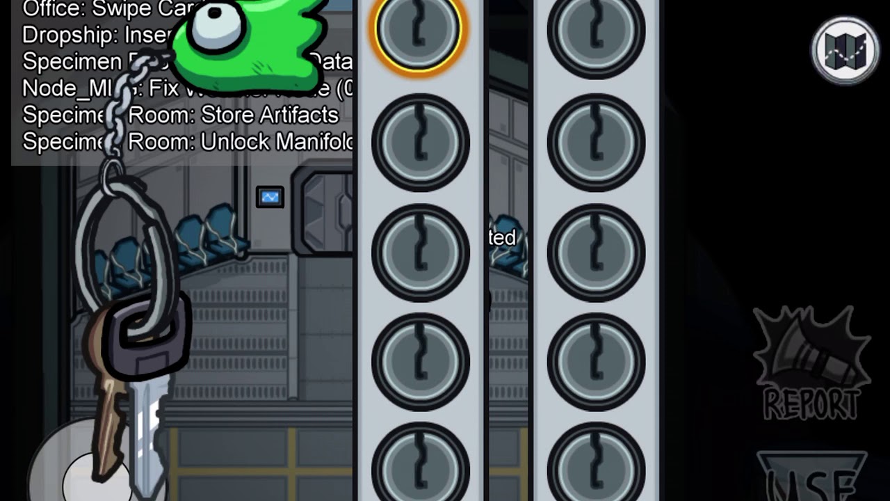 Satisfying key task in Among us - YouTube