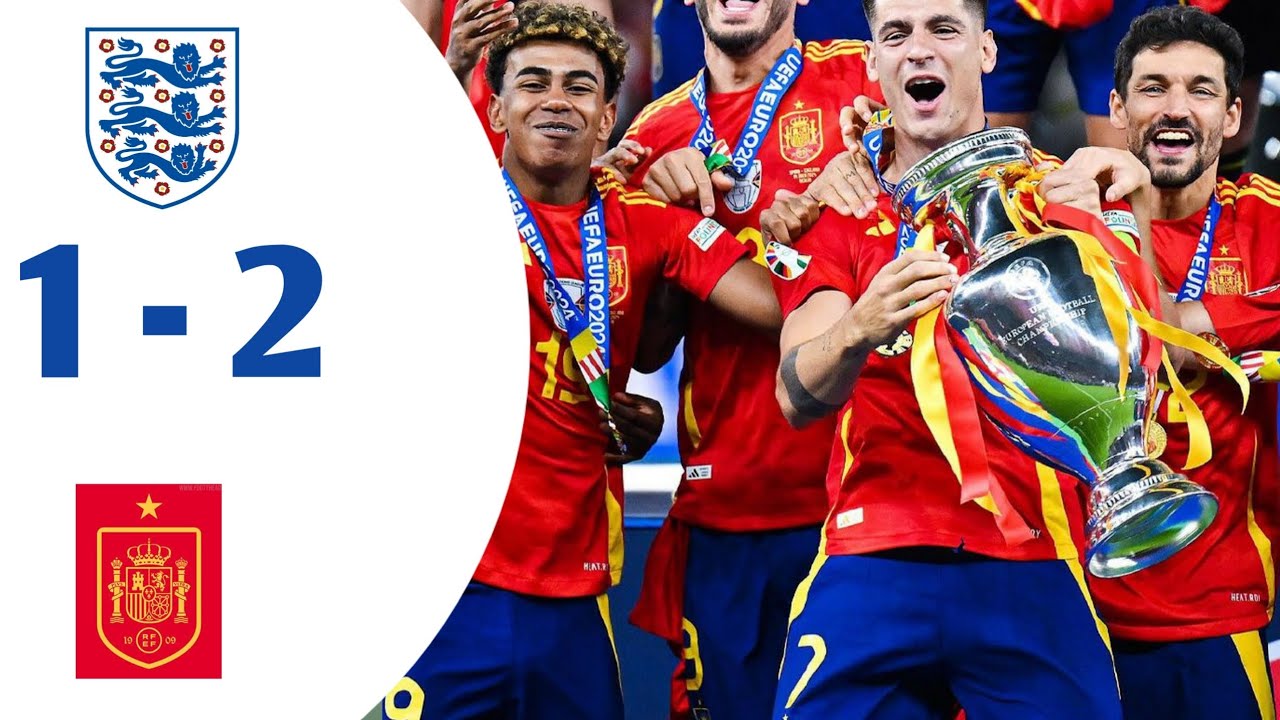 Spain vs England | 2 - 1 | full highlights | euro final 2024 - YouTube
