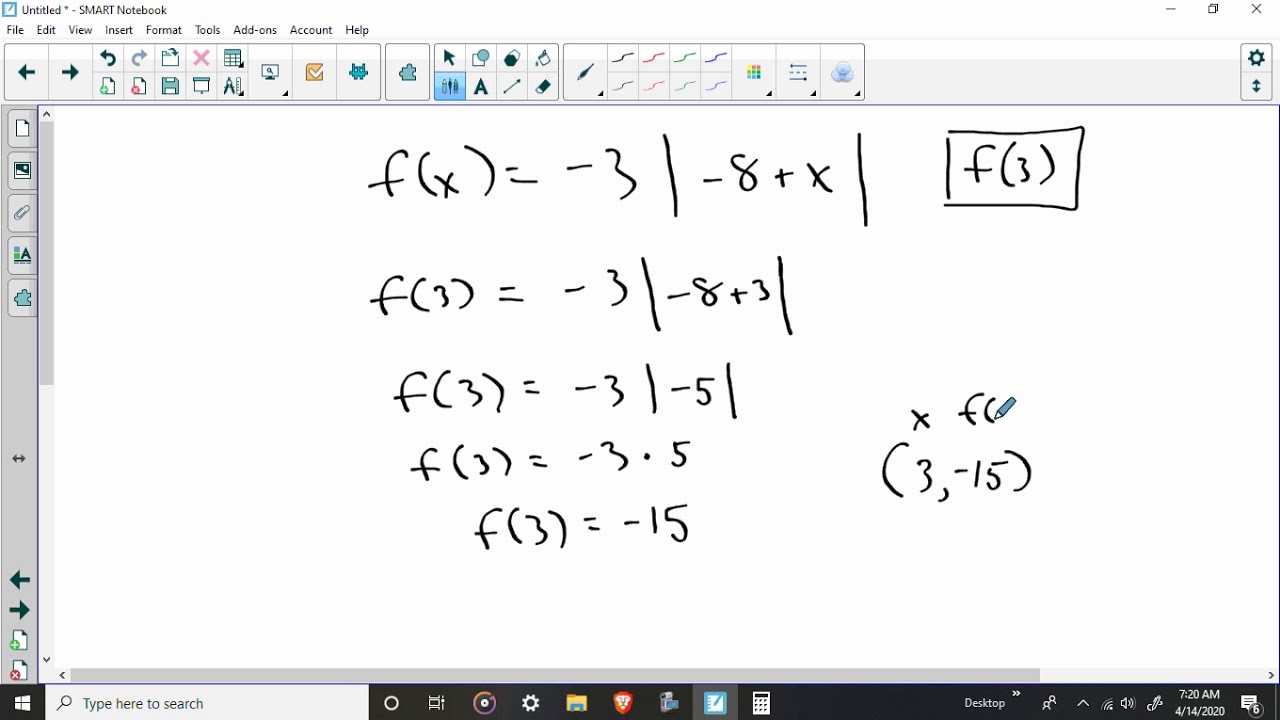 Evaluating Non Linear Functions Radical Square Root Quadratic Absolute ...